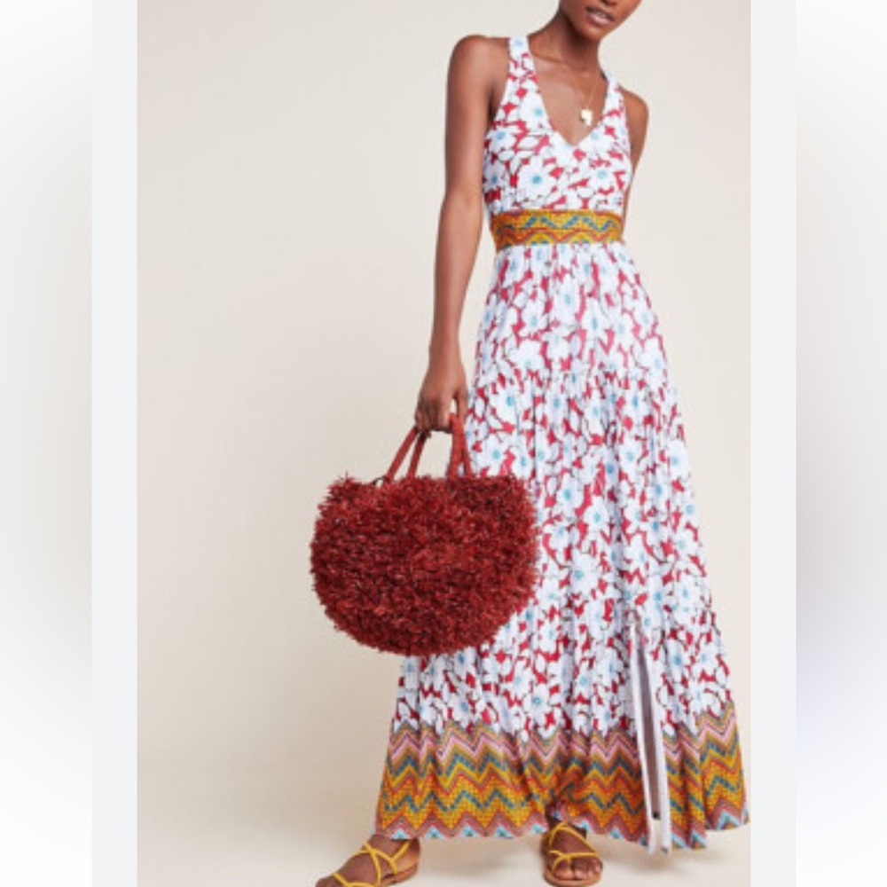 Anthropologie Maeve Auden Floral Maxi Dress - Small - Gem